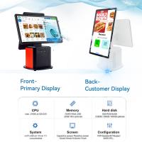 China 15.6 Inch All-in-One Desktop POS System with Touchscreen, J4125 CPU, 4GB RAM for Restaurant Retail Business for sale