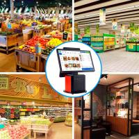 China 15.6 Inch All-in-One Desktop POS System with Touchscreen, J4125 CPU, 4GB RAM for Restaurant Retail Business for sale