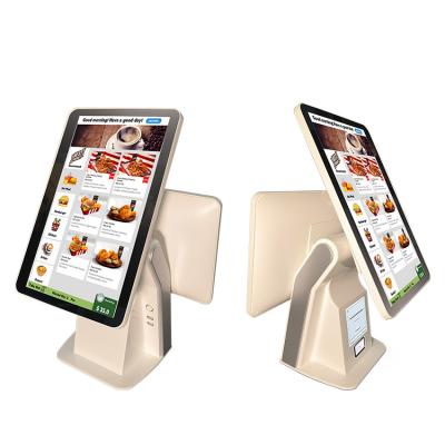 China 15.6-Inch Desktop POS Kiosk with 10-Point Touch Screen, J4125 CPU, and 4GB RAM for Self-Service Payment Systems for sale