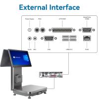 China LX900 POS System with 15.6 Inch Touchscreen and Integrated Weighing Scale for Supermarket Retail for sale
