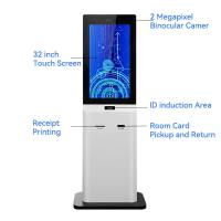 China 21.5 23.6 32 Inch Floor Stand Touch Screen Hotel Self-Service Check-in Payment Terminal Kiosk with 10-Point Touch Control for sale