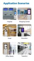 China 21.5 23.6 32 Inch Floor Stand Touch Screen Hotel Self-Service Check-in Payment Terminal Kiosk with 10-Point Touch Control for sale