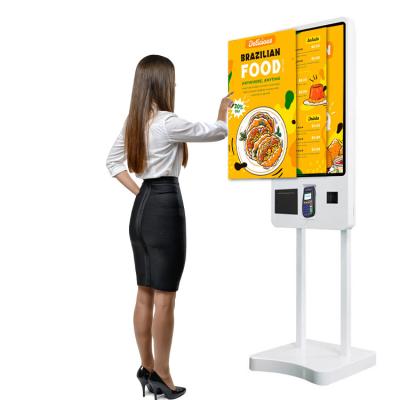 China LX8031 Hotel Self-Service Payment Kiosk with 23.6/32/46 inch Touch Screen, J4125 CPU and 4GB RAM for Check-in Terminals for sale