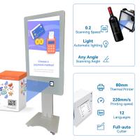 China LX8031 Hotel Self-Service Payment Kiosk with 23.6/32/46 inch Touch Screen, J4125 CPU and 4GB RAM for Check-in Terminals for sale