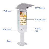 China LX8031O Outdoor Waterproof Self Service Kiosk with 23.6-46 inch Touch Screen and CCTV Camera for Hotel Check-in for sale