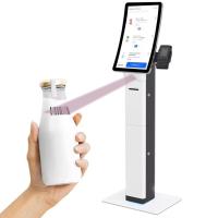 China LX9045 23.6 Inch Curved Touch Screen Self-Service Check-in Payment Kiosk with J4125 CPU and 4GB RAM for Hotels for sale