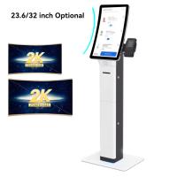 China LX9045 23.6 Inch Curved Touch Screen Self-Service Check-in Payment Kiosk with J4125 CPU and 4GB RAM for Hotels for sale