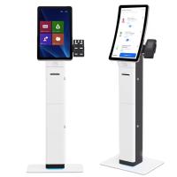 China LX9045 23.6 Inch Curved Touch Screen Self-Service Check-in Payment Kiosk with J4125 CPU and 4GB RAM for Hotels for sale