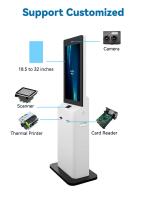 China 21.5 23.6 32 Inch Floor Stand Self-Service Payment Kiosk with QR Scanner and 80mm Thermal Printer for sale