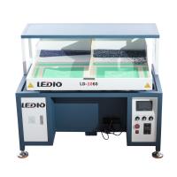 China PLC Control Rhinestone Brushing Machine 2 Color 2000W Rhinestone Pattern Machine for sale
