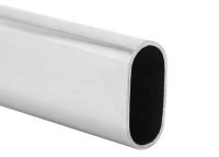 China Oval Stainless Steel Wardrobe Rail Pipe 3 Inch 12.7MM OD 410s 430 JIS GB for sale