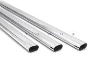 China Oval Stainless Steel Wardrobe Rail Pipe 3 Inch 12.7MM OD 410s 430 JIS GB for sale