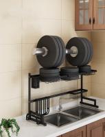 China 40KG Limit Drain Storage Rack 304 Above Stainless Steel Sink Or Bowl Chopsticks And Kitchenware for sale