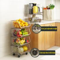 China Kitchen Fruit And Vegetable Storage Rack 304 Stainless Steel Material for sale