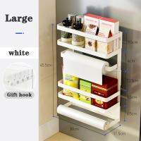 China Side Wall Placement Frame Steel Hanging Rail Magnetic Suction Free From Punching For Refrigerator for sale