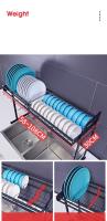 China Stainless Steel Bowls And Chopsticks Storage Rack Above The Sink 30KG Limit for sale