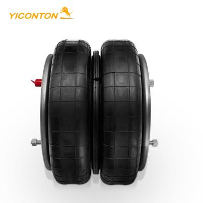 China Double Convoluted Air Spring Rubber for Trailers - Compatible with Firestone W01-358-7557, Goodyear 2B14-383, Reyco 19983-01 for sale
