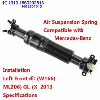 China 1C 1313 1663202513, 1663201313 Air Suspension Spring Compatible with Mercedes-Benz (W166) ML2013/(X166) GL 2013 Left Front Installation 48*18*18 Specifications for sale