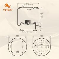 China 1V 9781 Truck Air Spring, Suitable for Firestone W01-358-9781/Contitech  910S-16A382 for sale