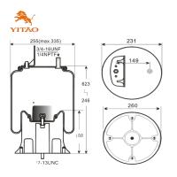 China Bellow Air Bags Contitech Air Bellows Firestone W01-358-9501 For Holland 90557214 for sale
