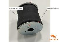 China High-Cycle Tested Bus Air Bellow with Crimped Steel End Plate and Dual Valves for Transit Shuttle Fleet for sale