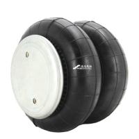 China Hendrickson B-14486 Firestone W01-358-7795 Double Convoluted Air Bag - 160mm Plate, 251mm Max Diameter for sale