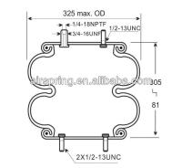 China Double convoluted air spring Air suspension Goodyear 2B12-313/Contitech FD330-22 364/Firetone W01-358-7405 for sale
