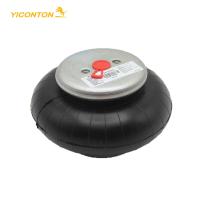 China Metal Rubber Industrial Air Bellows 1/4 NPT for Firestone W01-358-7451 with 160mm Plate and 220mm Max Diameter for sale