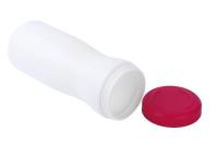 China 800ML HDPE Plastic Cylinder Containers Cosmo Round Bottles with Screw Cap Printing Available for sale