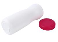 China 800ML HDPE Plastic Cylinder Containers Cosmo Round Bottles with Screw Cap Printing Available for sale