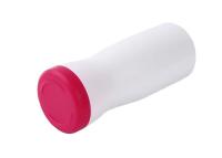 China 800ML HDPE Plastic Cylinder Containers Cosmo Round Bottles with Screw Cap Printing Available for sale