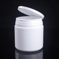 China Airtight Modern White Round Storage Bottle 500ML Milk Powder Jars HDPE Plastic Containers With Tear Off Cap for sale