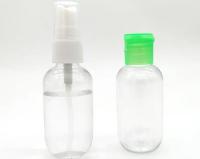 China 60MM Blue PET Spray Bottle Custom High Durable Leakproof Plastic Jar for sale
