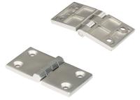 China 120*60*8MM Custom Metal Die Casting Large Thick Bearing Industrial Hardware Chassis Cabinet Stainless Steel Hinge for sale