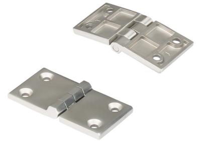 China 120*60*8MM Custom Metal Die Casting Large Thick Bearing Industrial Hardware Chassis Cabinet Stainless Steel Hinge for sale