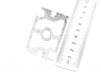 China Precision Punch Stamping 70MM Sandblasting Multifunctional EDC Tool Card Knife Stainess Steel Bottle Opener for sale