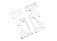 China Outdoor Precision Punch Stamping 70MM Sandblasting Multifunctional Stainess Steel Bottle Opener EDC Tool Card for sale