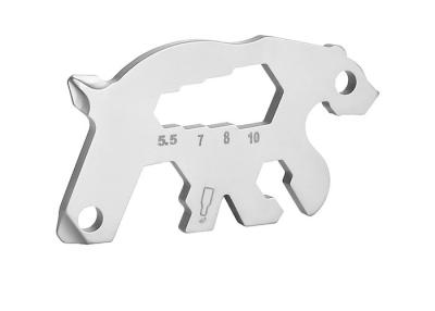 China 55MM Lightweight And Animal Design Metal Bottle Opener Durable Item Stainless Steel Multi-purpose EDC Tool Card for sale