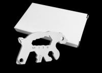 China 55MM Lightweight And Animal Design Metal Bottle Opener Durable Item Stainless Steel Multi-purpose EDC Tool Card for sale