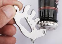 China 55MM Lightweight And Animal Design Metal Bottle Opener Durable Item Stainless Steel Multi-purpose EDC Tool Card for sale