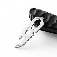 China 420 Stainless Steel 60MM Multi-Purpose EDC Tool Card Precision Sandblasting Silver Metal Bottle Opener for sale