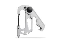 China 74*35*6MM Precision Sandblasting 420 Stainless Steel Mini Multi-Purpose EDC Tool Card Silver Metal Bottle Opener for sale