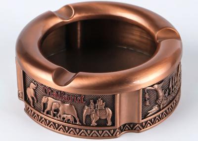China 82*32MM Color bronze Zin Alloy Customizable Portable Metal Die Casting Ashtray for sale