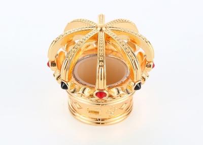 China Polishing Luxury Gold Color Design Crown Perfume Bottle Caps  Eco-friendly Zinc Alloy Material and Fits Most Perfume Bottles for sale