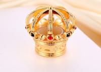 China Polishing Luxury Gold Color Design Crown Perfume Bottle Caps  Eco-friendly Zinc Alloy Material and Fits Most Perfume Bottles for sale