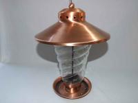 China Weatherproof Customized Metal Hanging Bird Feeder Metal Peanut Feeder for sale