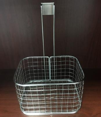 China SS304 Metal Houseware silver Plating Wire Mesh Hanging Baskets for sale
