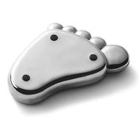 China Fashion Creative Practical Silver Grey Plating Process Die Casting Zinc Alloy Vintage Pocket Ashtray 6.5*9cm for sale