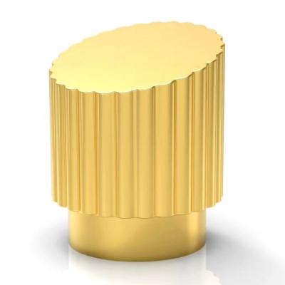 China Customized Professional Metal Die Casting Zinc Alloy Electronic Plating Gold Color Perfume Bottle Cap Replacement for sale