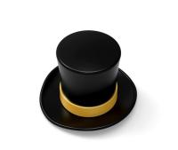 China Eco-Friendly Zinc Alloy Perfume Bottle Caps In Classical Gentleman Cap Design For Customized Branding for sale